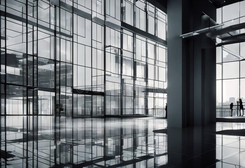 Office Building Wireframe Background Construction Drawing Three ...