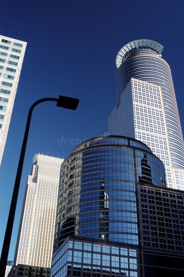 Office Buildings stock image. Image of windows, twin, mpls - 312525