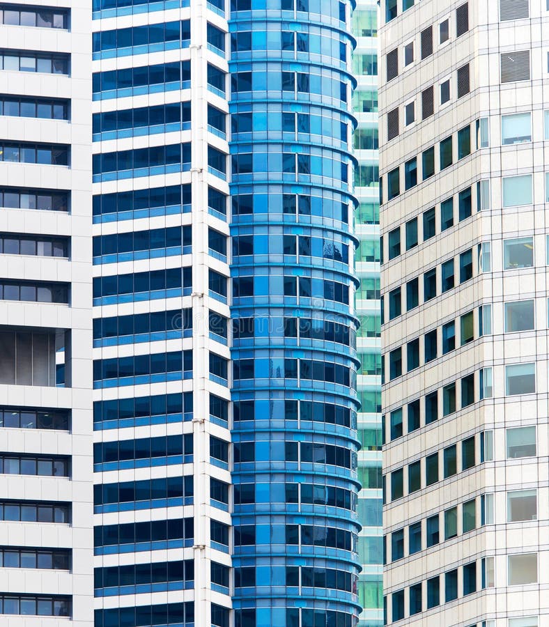 Office Buildings Background. Singapore Stock Image - Image of industry ...