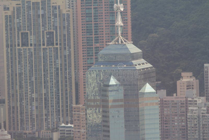 The Office Buildings in City of Hong Kong Editorial Stock Photo - Image ...
