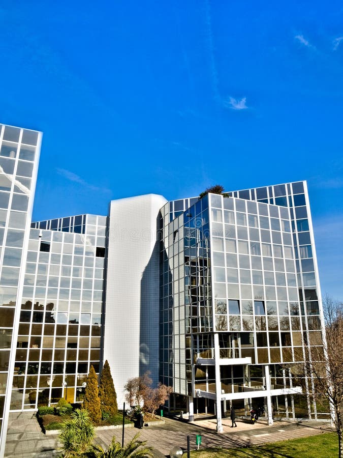Office buildings complex stock image. Image of exterior - 7992993