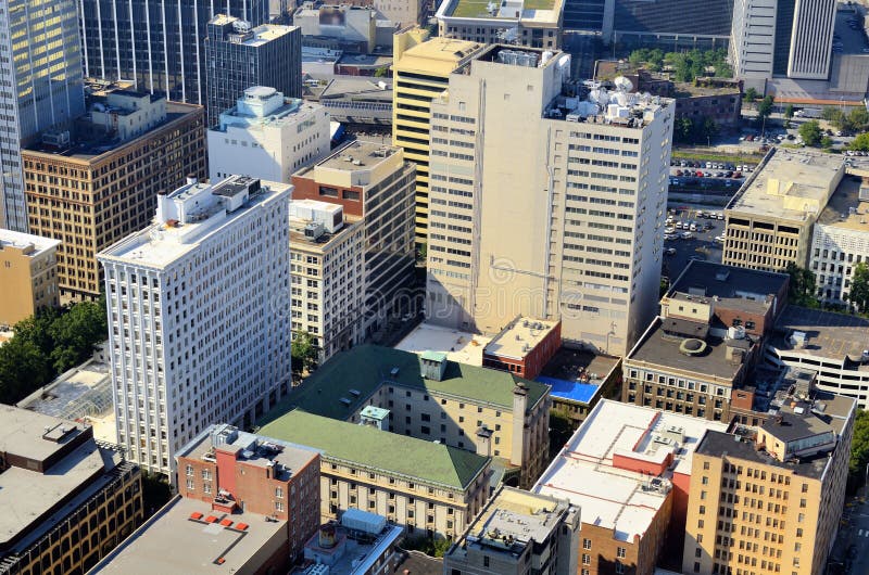 Downtown Phoenix Office Buildings Arizona Stock Image - Image of ...