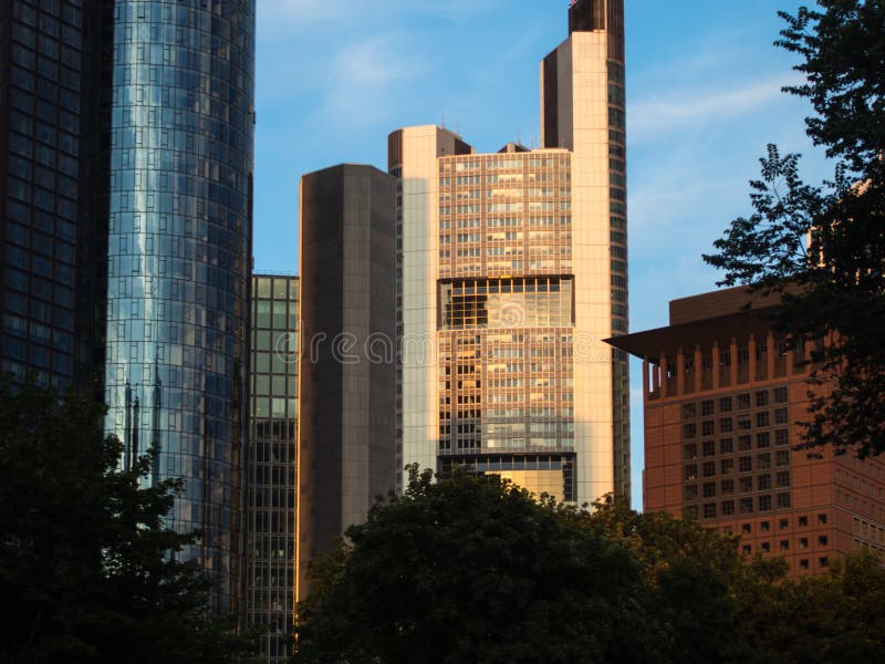 Office Buildings in Frankfurt. Germany Stock Image - Image of ...