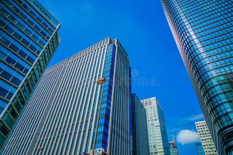Office Buildings in Nihonbashi, Tokyo Editorial Photography - Image of ...