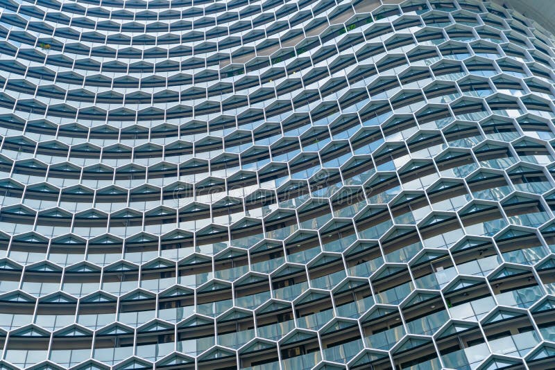 Hexagon Windows (3) stock photo. Image of hexagonal, facade - 43588960