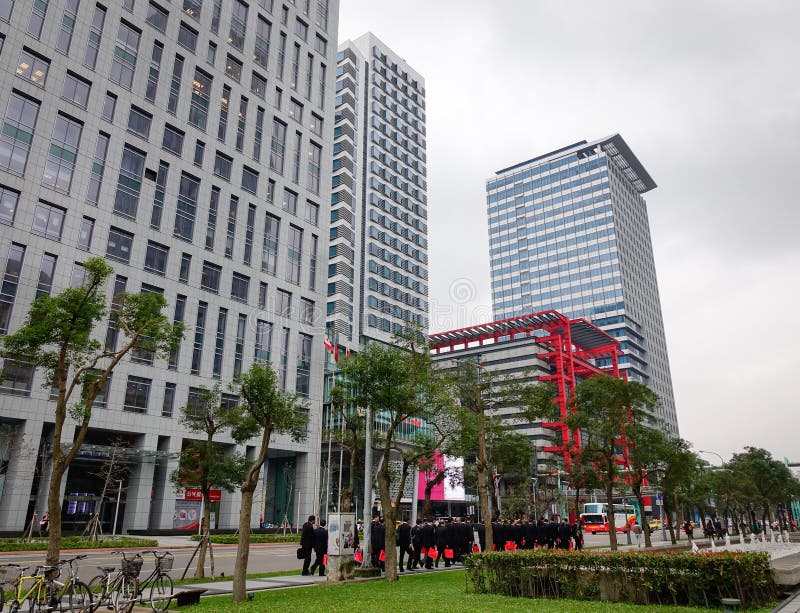 Office Buildings in Taipei, Taiwan Editorial Photography - Image of ...