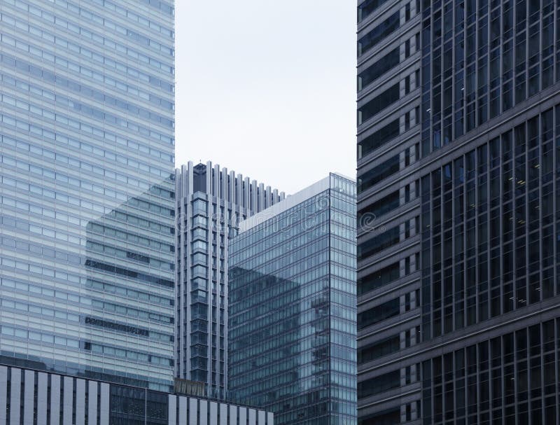 Office buildings in Tokyo stock image. Image of offices - 78366201