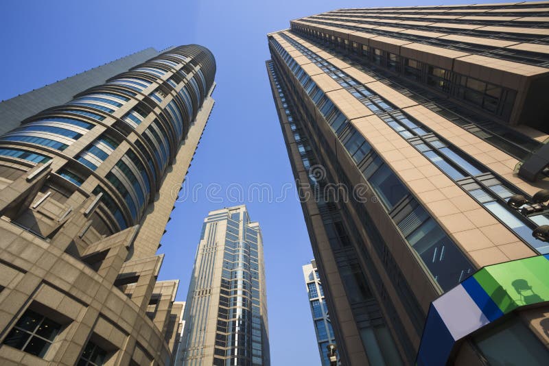Office buildings stock photo. Image of tall, urban, asian - 8458764