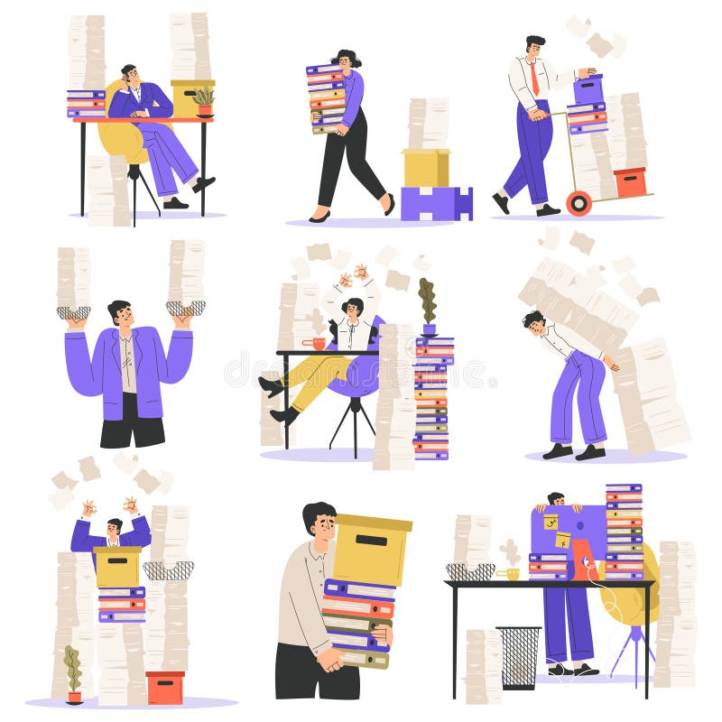 Overburdened Workload Stock Illustrations – 9 Overburdened Workload ...