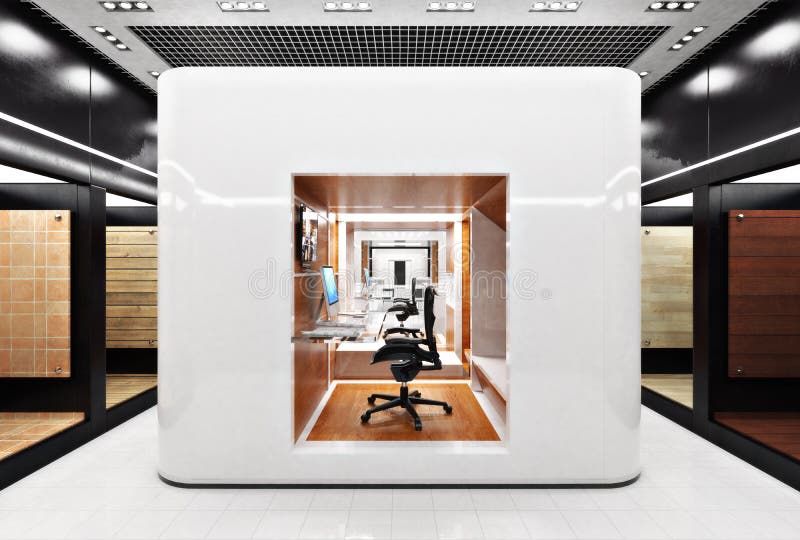 Office Business Cubical Workstation Area in a Modern Design Setting ...