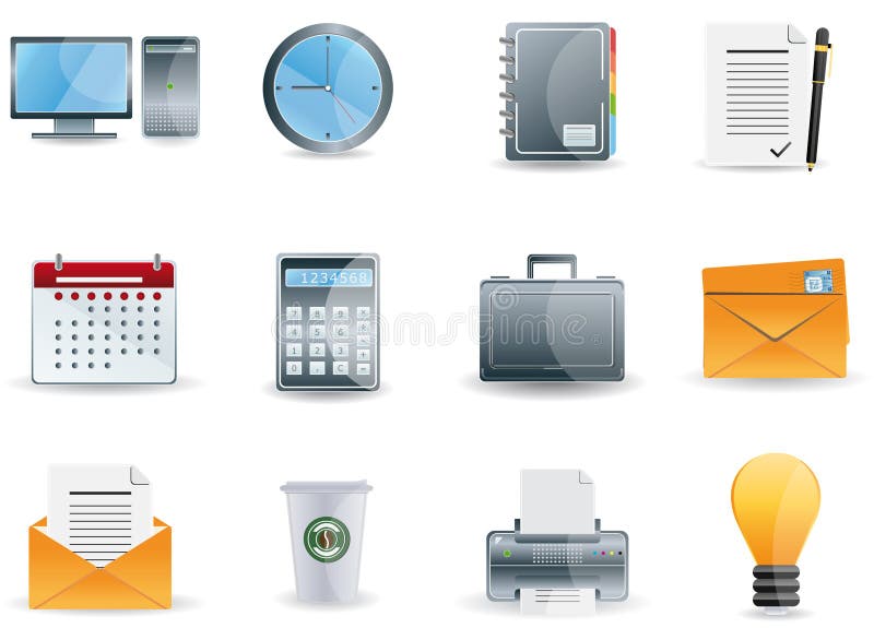 Vector Universal Square Icons. Part 3 (white) Stock Vector ...