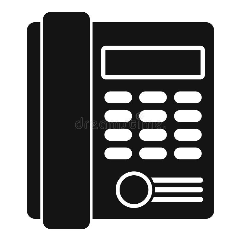 Office Business Keypad Phone Icon, Simple Style Stock Vector ...