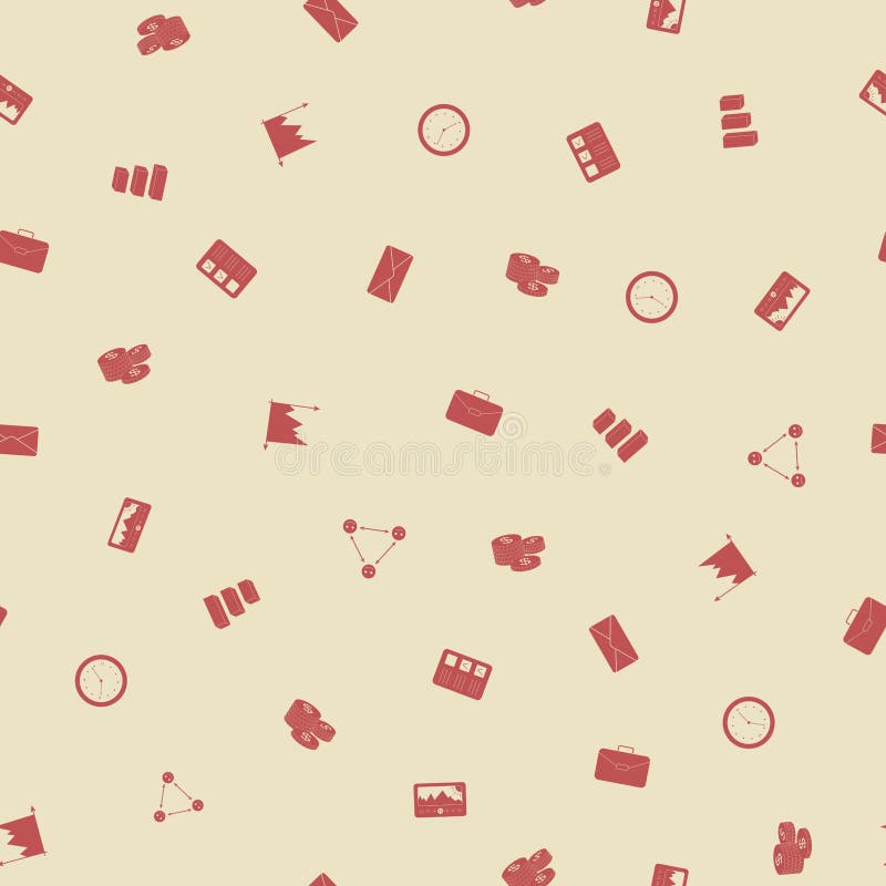 Office Business Seamless Pattern Background Stock Vector - Illustration ...