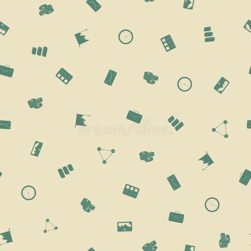 Business Strategy Wallpaper Marketing Seamless Pattern Stock ...