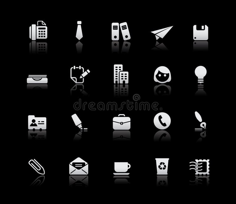 Office & Business // Graphite Icons Series Stock Vector - Illustration ...