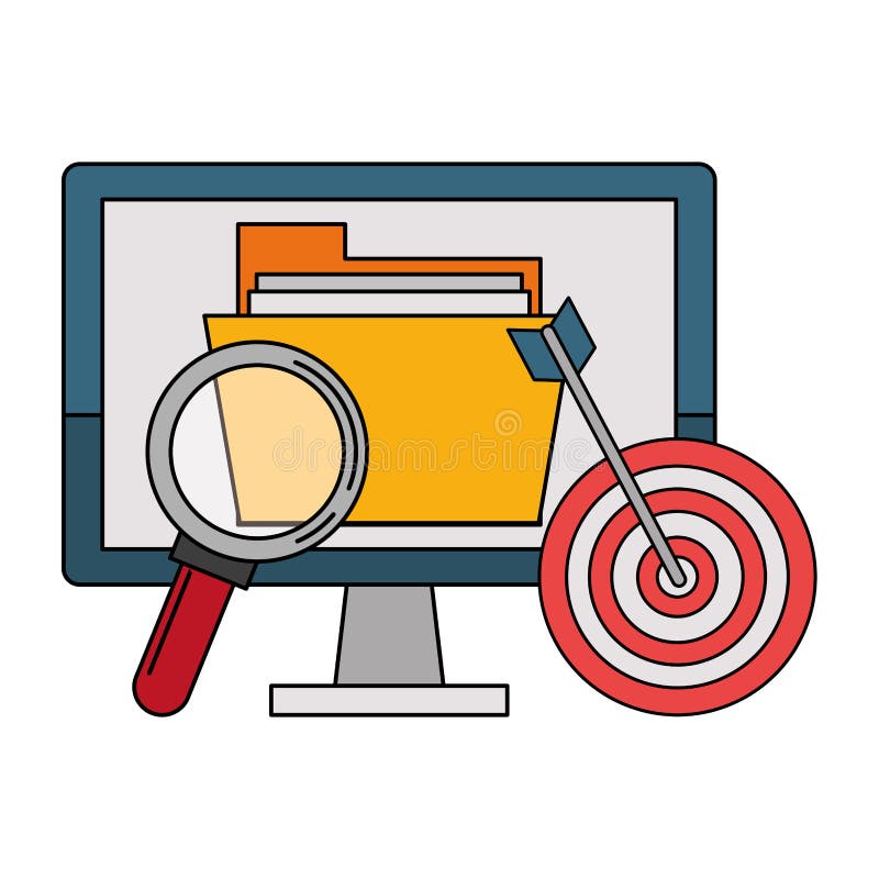 Office and Business Technology Symbols Stock Vector - Illustration of ...