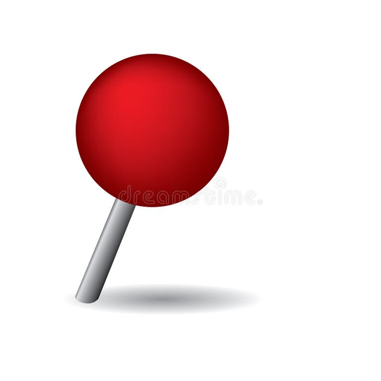 Office button with red top stock vector. Illustration of material ...
