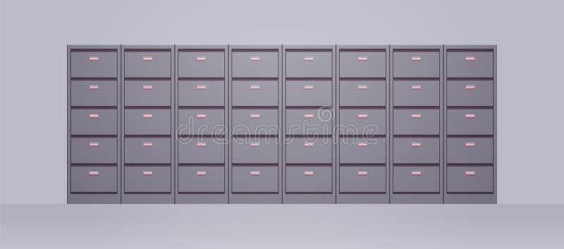 Office Cabinet and Document Data Archive Storage Folders for Files ...