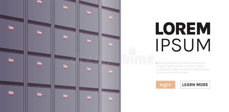 Office Cabinet and Document Data Archive Storage Folders for Files ...