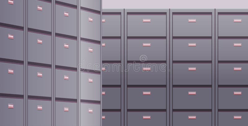 Office Cabinet and Document Data Archive Storage Folders for Files ...