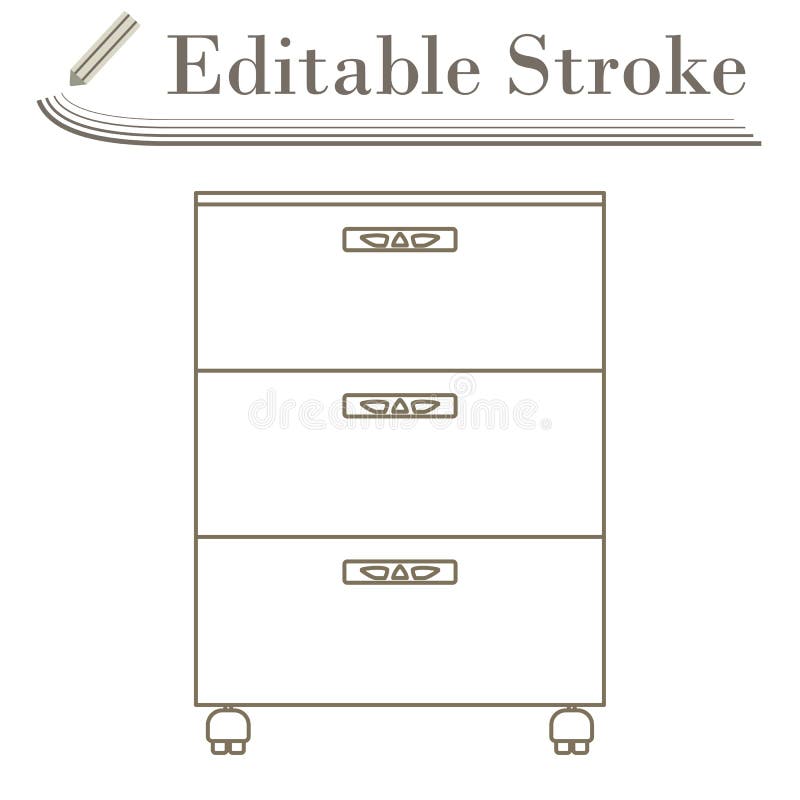 Drawing File Cabinet Stock Illustrations – 340 Drawing File Cabinet ...