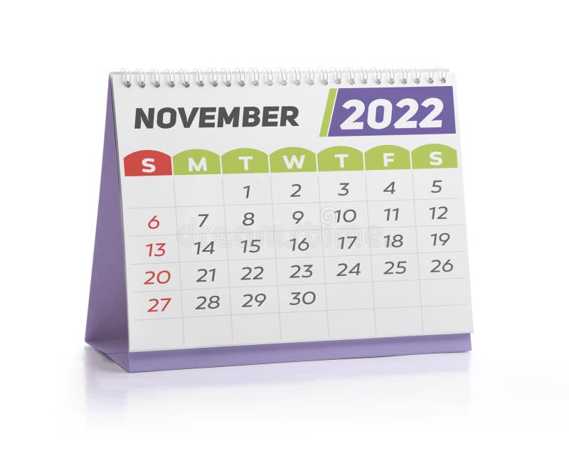 Office Calendar 2022 November Stock Photo - Image of meeting, november ...