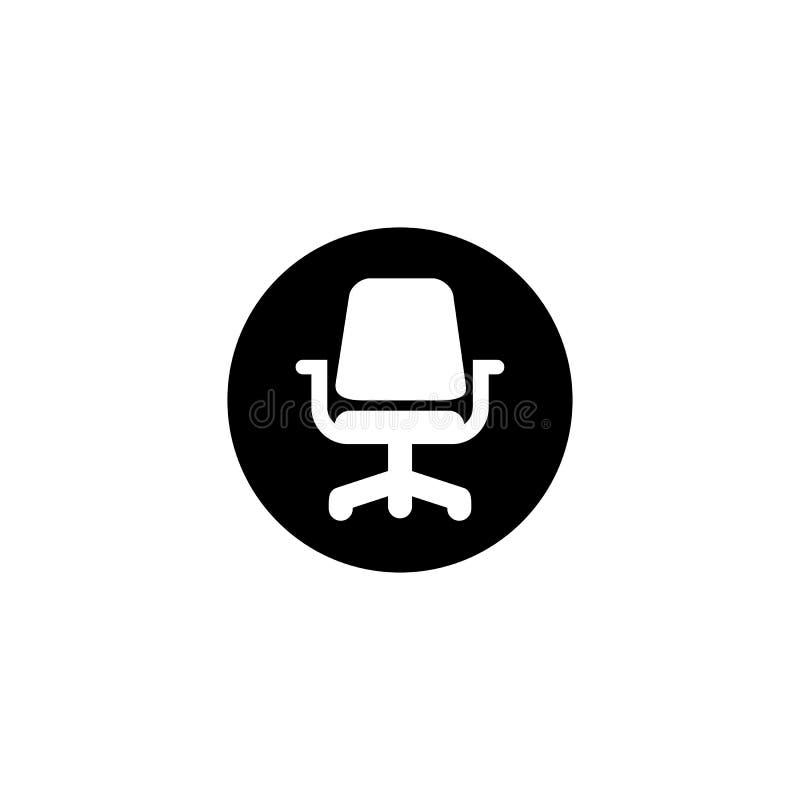 Office Chair Icon Vector Design Symbol Stock Vector - Illustration of ...