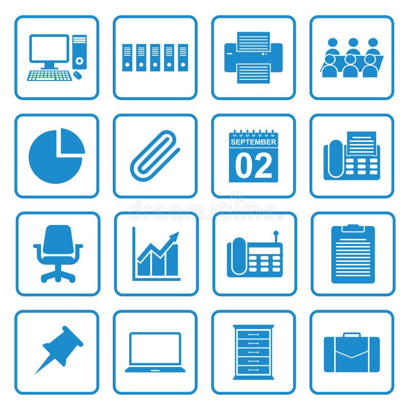 Office Equipment Icon Vector Design Symbol Stock Vector - Illustration ...