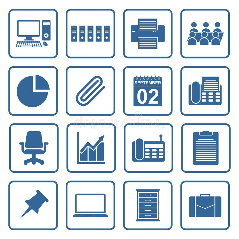 Office Equipment Icon Vector Design Symbol Stock Vector - Illustration ...