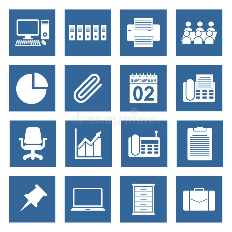 Office Equipment Icon Vector Design Symbol Stock Vector - Illustration ...