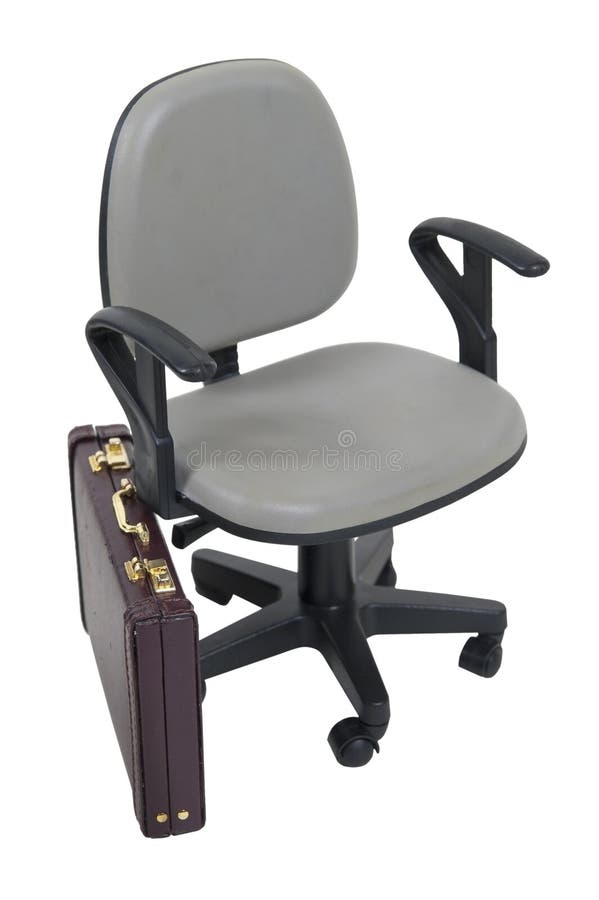 Office Chair and Briefcase stock photo. Image of swivel - 21817726