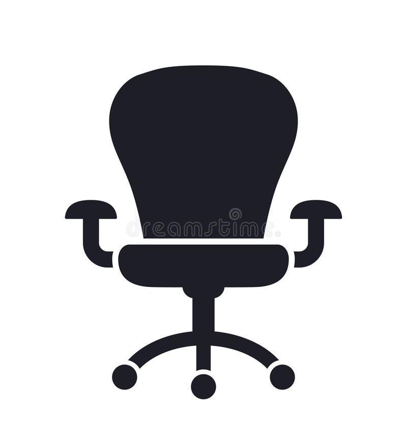 Office Chair Desk Chair Computer Seat Icon Stock Vector - Illustration ...