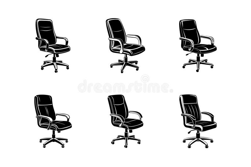 Office Chair Vector Illustration Stylish and Functional Workspace ...