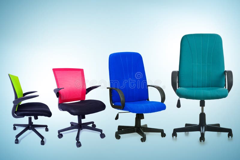 Office Chairs in the Promotion Concept Stock Image - Image of boss ...