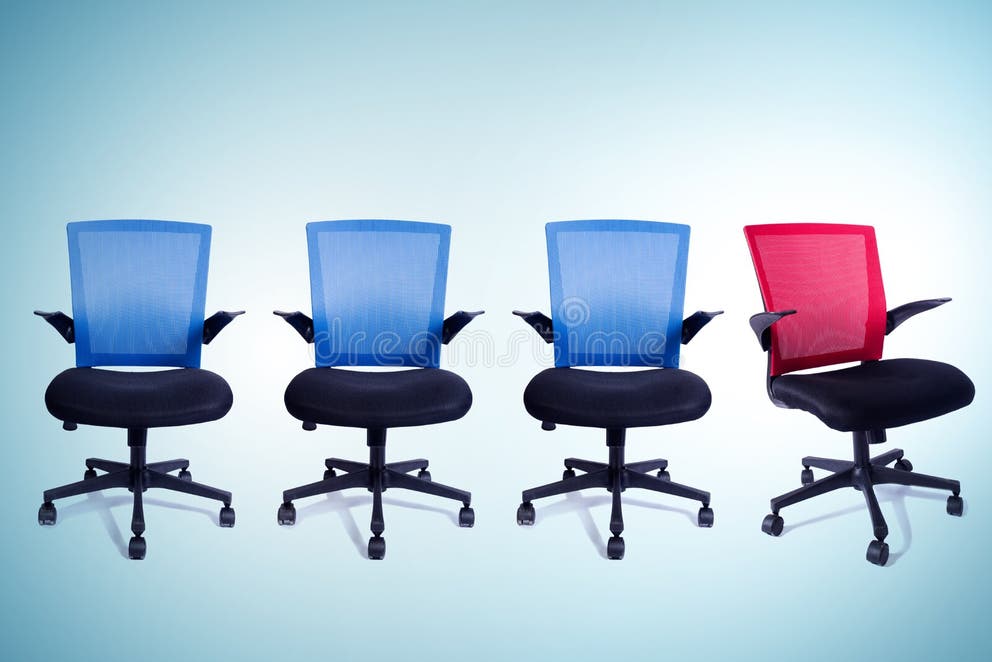 Office Chairs in Promotion Concept Stock Illustration - Illustration of ...
