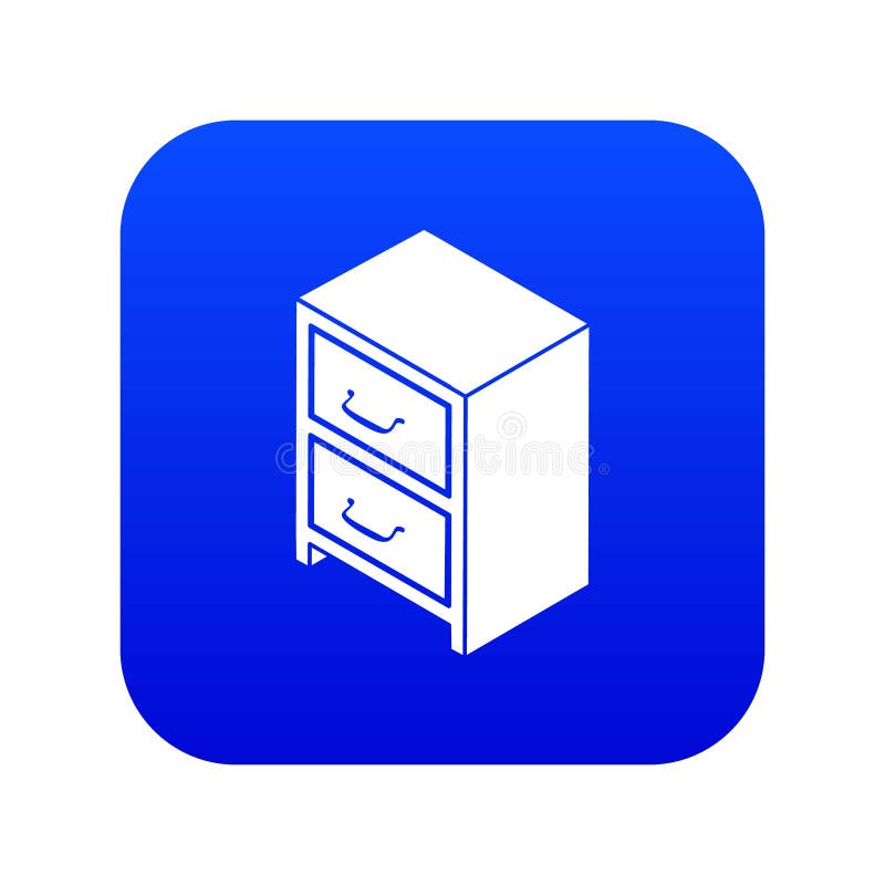 Chest Of Drawers Icon, Simple Style Stock Vector - Illustration of ...
