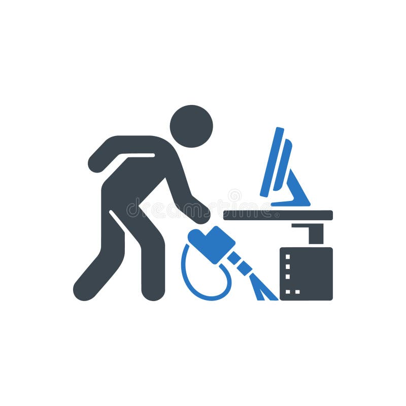 Office Cleaning Service Icon Stock Vector - Illustration of commercial ...