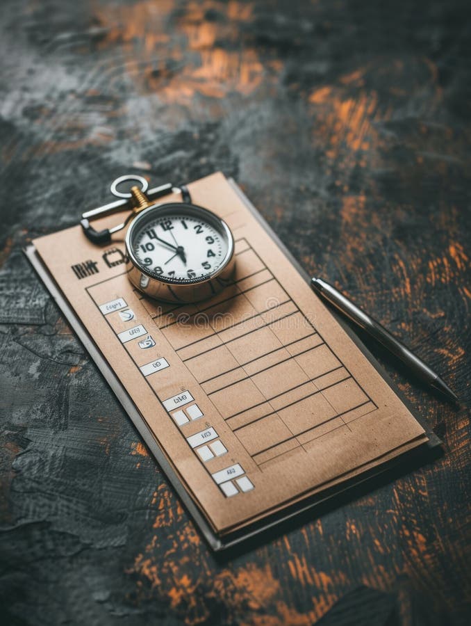 Office clock display stock photo. Image of schedule - 382894470