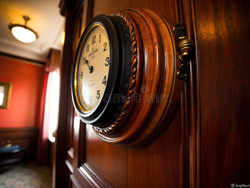 Office Clock Elegant and Professional Stock Illustration - Illustration ...