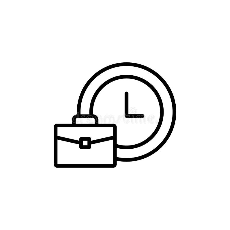 Office Clock Icon Perfect for Work Schedules and Meetings Stock Vector ...