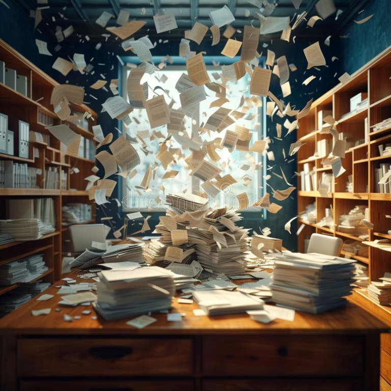 Clutter Documents Stock Illustrations – 2,086 Clutter Documents Stock ...