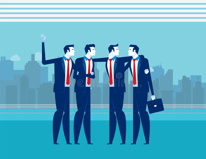 Office Colleague. Concept Business Vector Illustration, Teamwork ...