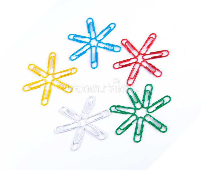 Colored staples stock photo. Image of yellow, clips, white - 14421978