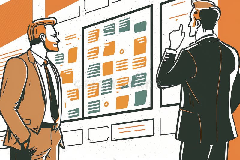 Office Communication Ideas Men Wall Speech Bubbles Stock Photo - Image ...