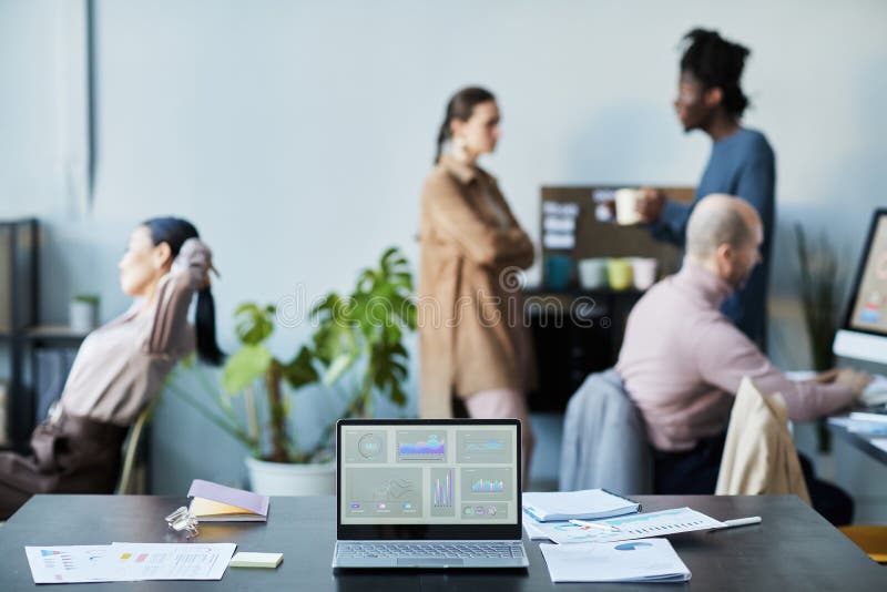 Office Communications Background Stock Image - Image of screen ...