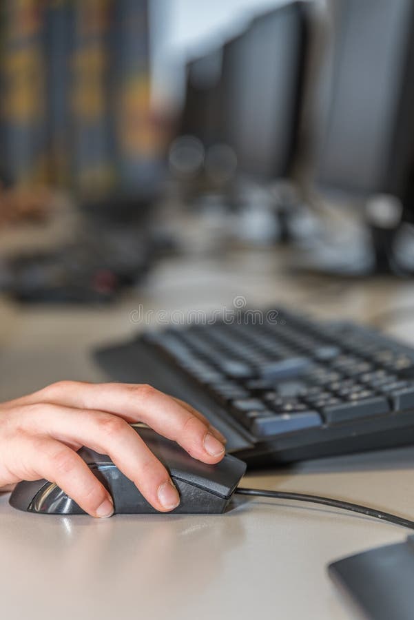 Office and Computer Work Station Stock Image - Image of hardware ...