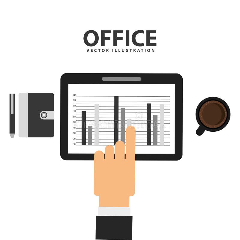 Office concept design stock vector. Illustration of workspace - 64056957