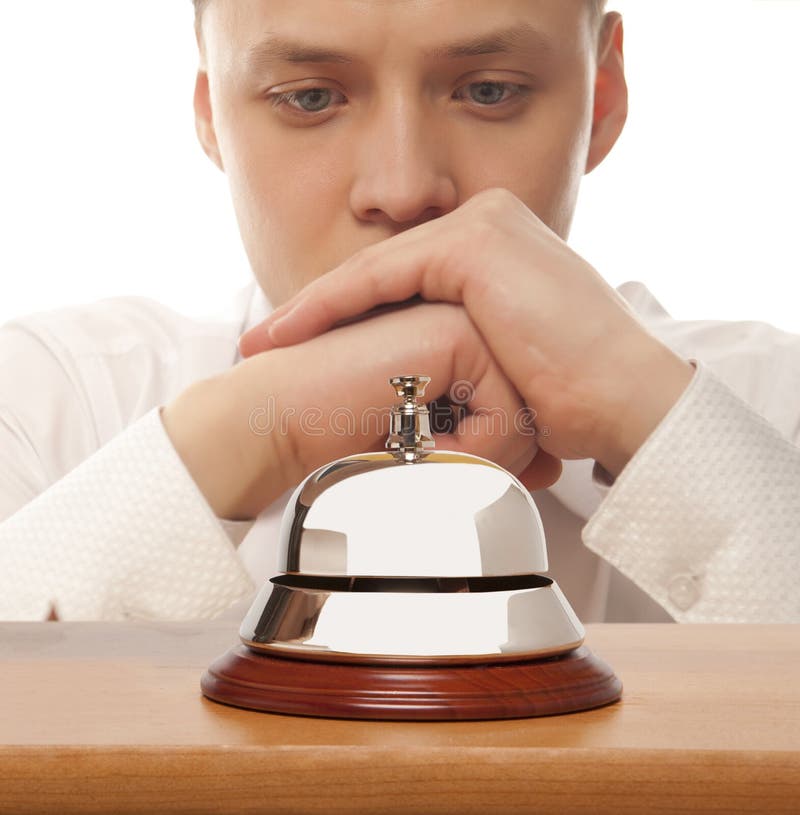 Office Concierge stock photo. Image of bell, checkout - 58197134