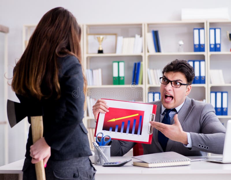 Office Conflict between Man and Woman Stock Photo - Image of arguing ...