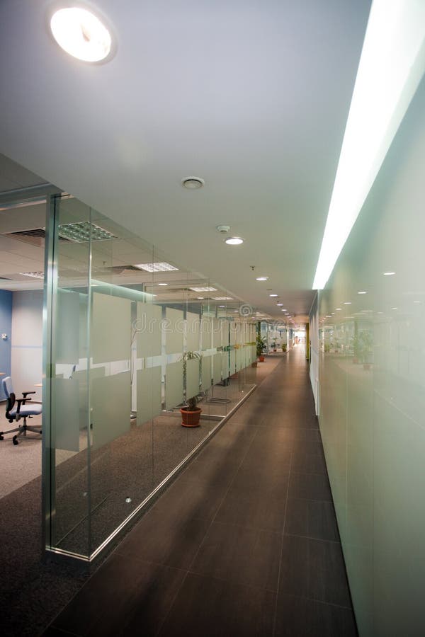 Office corridor stock image. Image of business, work - 19977593